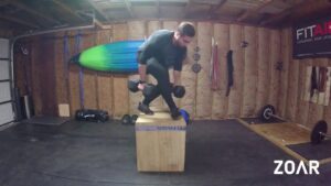 Estándar de movimiento para Dumbbell Box Step-Over en CrossFit: Guía ...